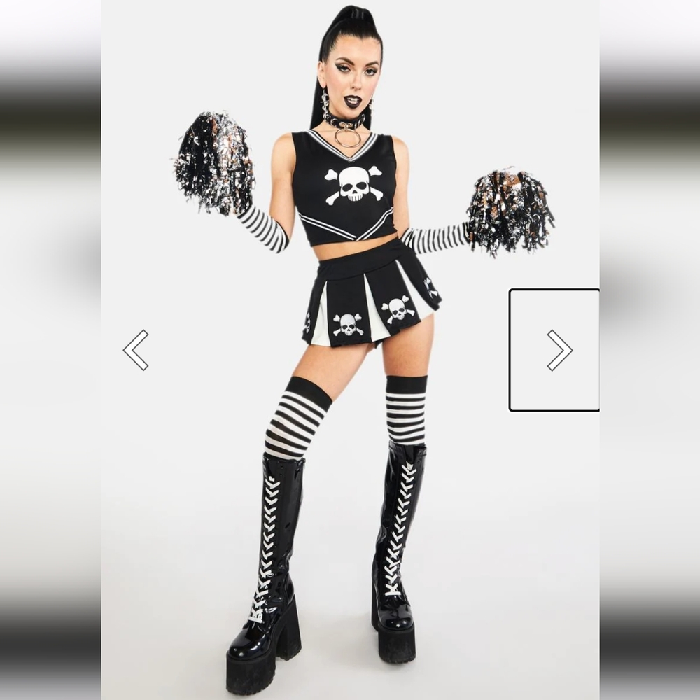 Deadly Cheerleader Costume Set Xxl Gem